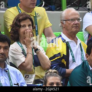 RIO DE JANEIRO, BRAZIL 20160815. Summer Olympics in Rio in 2016. Golfer ...