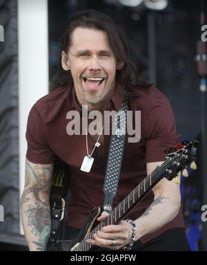 American rock band, Alter Bridge performing live in concert at the ...