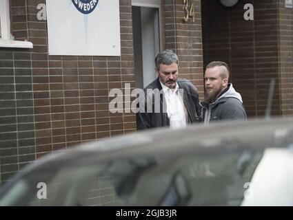 John Ausonius during a permission from his prison sentence Stock Photo ...