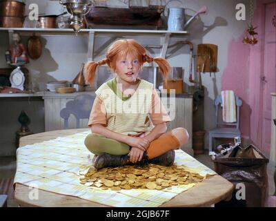 1969-01-01 Actress inger Nilsson as Pippi Longstocking Foto SVT code ...