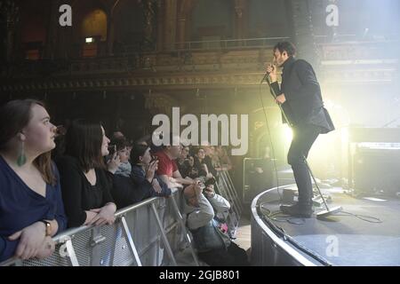 STOCKHOLM 20180329 The rockgroup Editors perform in Stockholm Thursday ...