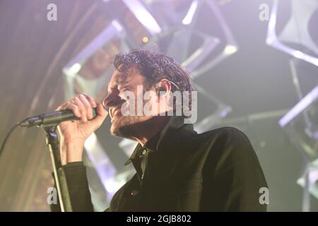 STOCKHOLM 20180329 The rockgroup Editors perform in Stockholm Thursday ...