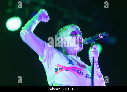 GOTEBORG 2018-08-10 Swedish singer and musician Fever Ray, Karin ...