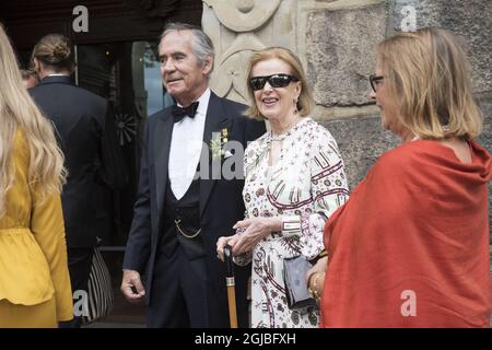 KRISTIANSTAD 2018-08-18 Abba-singer Anni-Frid (Frida) Lyngstad during ...