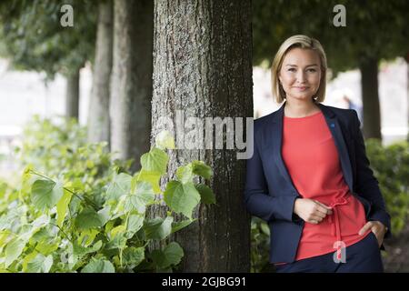 STOCKHOLM 20180815 Ebba Busch Thor, Swedish politician and party leader ...