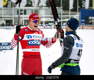 FALUN 2019-03-17 Russia's Alexander Bolchunov in actio during men's FIS World Cup 15 km Interval ...