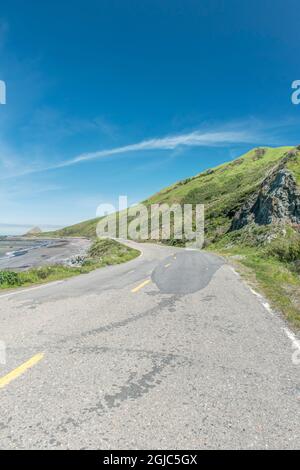 California, Humboldt County, Mattole Road on the Lost Coast Stock Photo ...