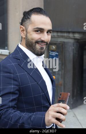 Ash Pournouri co-founder of Brilliant Minds arriving at Brilliant Minds ...