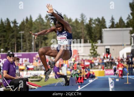 Hilary KPATCHA in the long jump at the Doha 2019 World Athletics ...