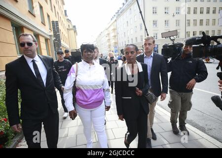 Renee Black, ASAP Rocky's mother, arrives to the district court in ...