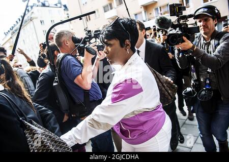 Renee Black, ASAP Rocky's mother, arrives to the district court in ...