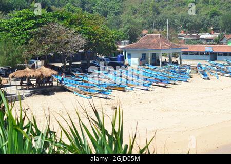 "Indrayanti Beach, Yogyakarta - where golden sands, gentle waves, and ...