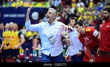 Portugal's head coach Paulo Pereira reacts during the bronze medal ...