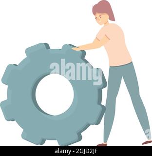 Process realization icon cartoon vector. Human development. Business ...