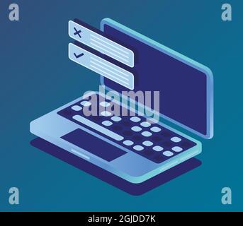 Notebook isometric icon Stock Vector Image & Art - Alamy