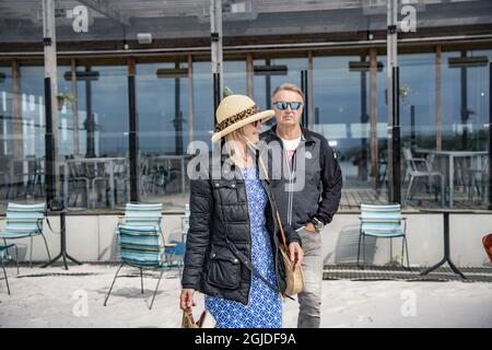 Exclusive - Malin Akerman's father Magnus Akerman with his wife Vera ...