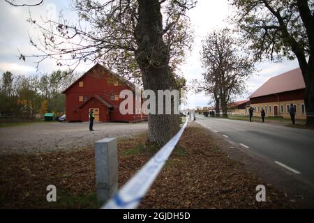 The Court walk on the murder sight, by the barn with the old milking ...