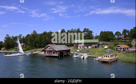 Ingmarso island in Stockholm archipelago. Photo Janerik Henriksson / TT code 10010 Stock Photo ...