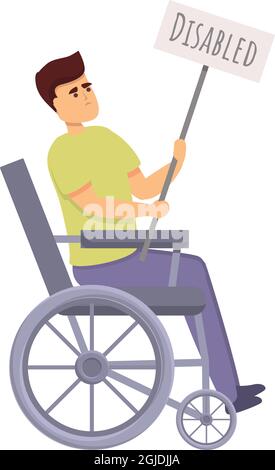 Wheelchair race icon cartoon vector. Disability sport. Person player ...