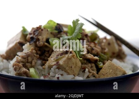 Chinese Mapo tofu. Photo: Janerik Henriksson / TT / code 10010 Stock ...