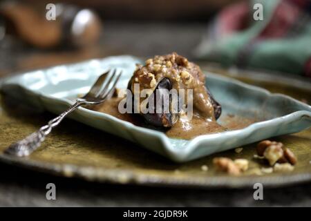 Persian food. Ranginak, walnut stuffed dates. Photo Janerik Henriksson ...