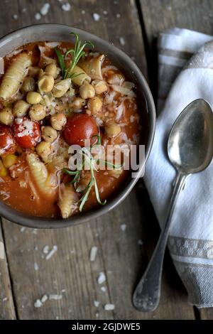 Pasta e ceci - pasta and chickpeas Photo Janerik Henriksson / TT code ...
