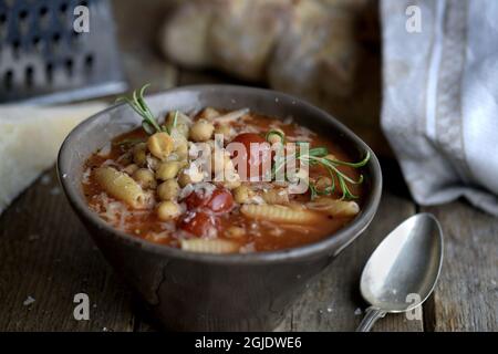 Pasta e ceci - pasta and chickpeas Photo Janerik Henriksson / TT code ...
