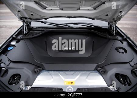 BMW iX3 Charged , interior. The luggage compartment in the boot, the ...