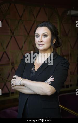 Swedish author Camilla Lackberg (Camilla Lackberg) photographed in ...