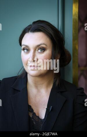 Swedish author Camilla Lackberg (Camilla Lackberg) photographed in ...