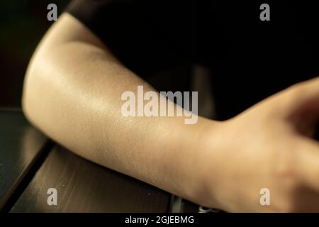 Female body without skin, anatomy and muscles isolated on white Stock ...