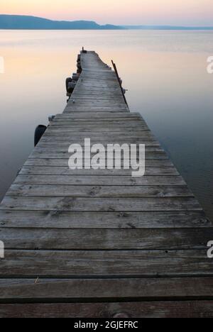 Munising Bay Sunset, Michigan, USA Stock Photo - Alamy
