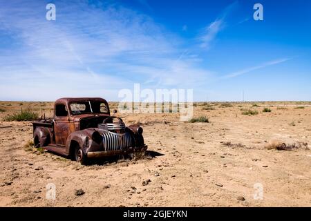 Endee, New Mexico, Usa. Abandoned Route 66 Stock Photo - Alamy