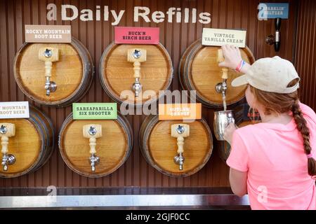 County Fair at Old Richmond Town on Staten Island, NY. Historic re ...