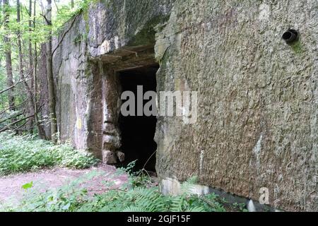 Mamerki, Poland - July 20, 2021: Mamerki bunker complex; general ...