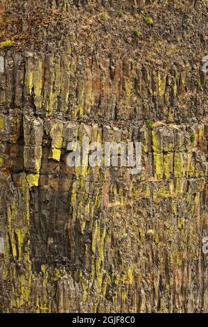 Cliffs of the Columbia River Basalt Group in the Columbia Basin of ...