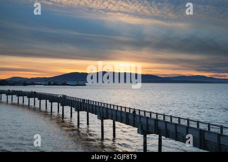 Boulevard Park Boardwalk, Taylor Dock on Bellingham Bay, Bellingham ...