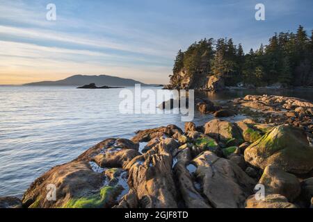 Wildcat Cove looking out to Samish Bay and the San Juan Islands ...