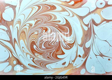 Illustration of a mixture of colors and different shapes on a texture ...