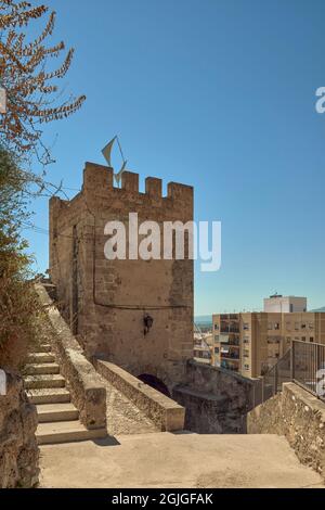 View of the town of Buñol, Valencian Community, Spain, known for the ...