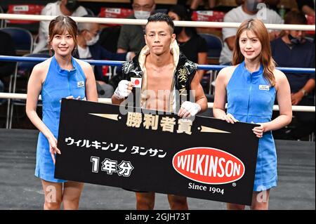 Tokyo, Japan. 9th Sep, 2021. (R-L) Yoshiki Takei, Azusa Takeda Boxing ...