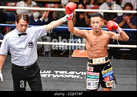 Tokyo, Japan. 9th Sep, 2021. (R-L) Yoshiki Takei, Azusa Takeda Boxing ...