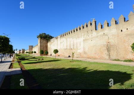 The wall of the medina of Salé, Morocco Stock Photo - Alamy