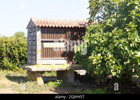 Building raised off the ground to store grain and prevent humidity and ...