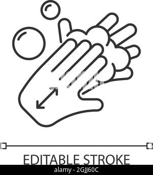 Hand wash with lathering soap Stock Vector Image & Art - Alamy