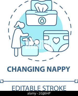 Diaper rash abstract concept vector illustration Stock Vector Image ...