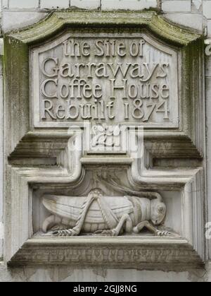 Garraway's Coffee House, Change Alley, Cornhill, City of London Stock ...