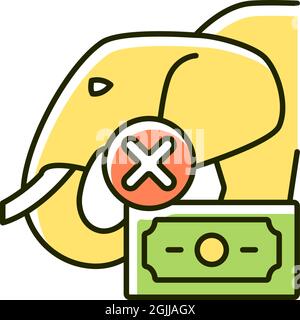 Wild animal trafficking RGB color icon Stock Vector Image & Art - Alamy