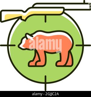 Big game hunting linear icon Stock Vector Image & Art - Alamy