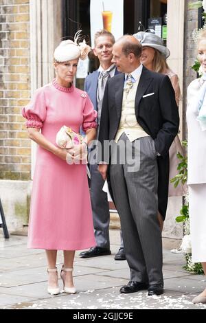Flora Ogilvy, granddaughter of Princess Alexandra, arrives with her ...